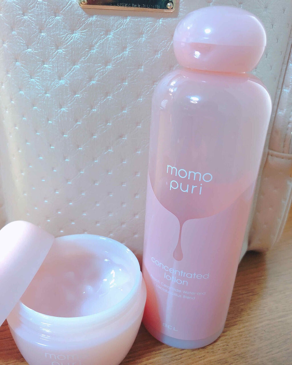 ももぷりのスキンケア・基礎化粧品 潤いジェルクリーム&潤い濃密化粧水を使った口コミ *化粧水 *ジェルクリーム *ももぷり 潤い濃密化粧水