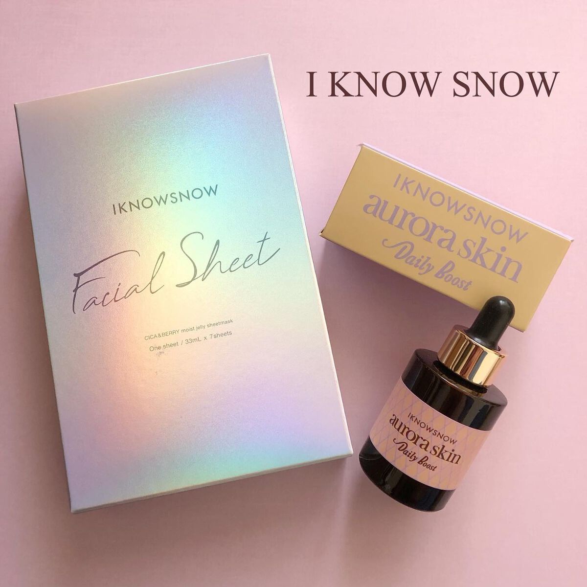 IKNOWSNOWのスキンケア・基礎化粧品 フェイシャルシート＆オーロラスキン デイリーブーストを使った口コミ「♡ I KNOW SNOW ..」 by 🍓ichigo🍓フォロバ100（投稿 ...