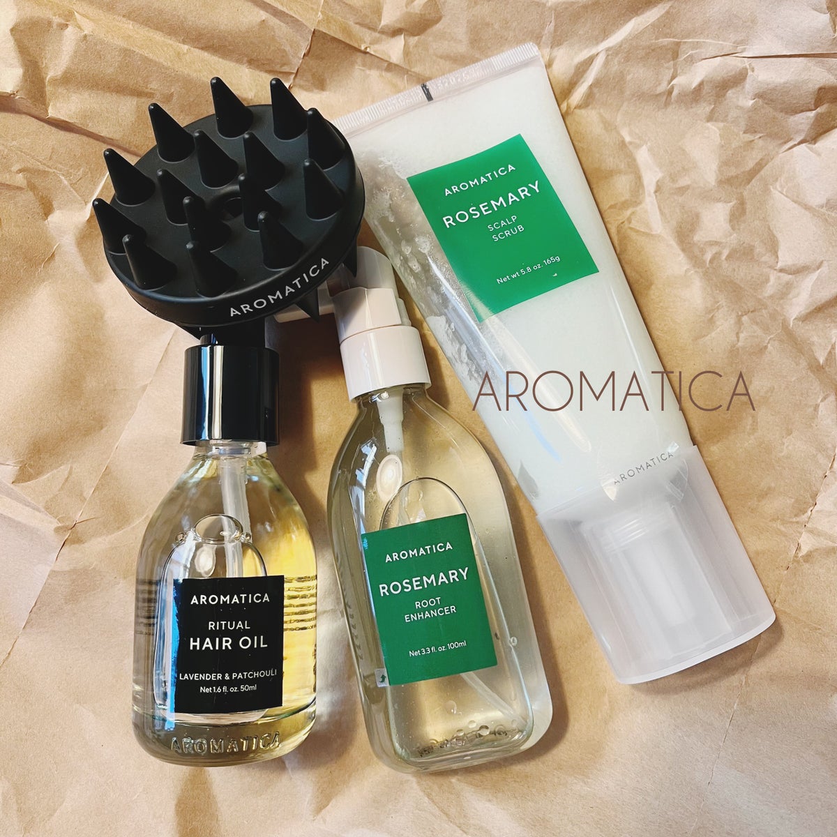 Aromaticaのヘアケア・スタイリング ローズマリー スカルプスクラブ他、2商品を使った口コミ 楽天ss購入品 Aromatica