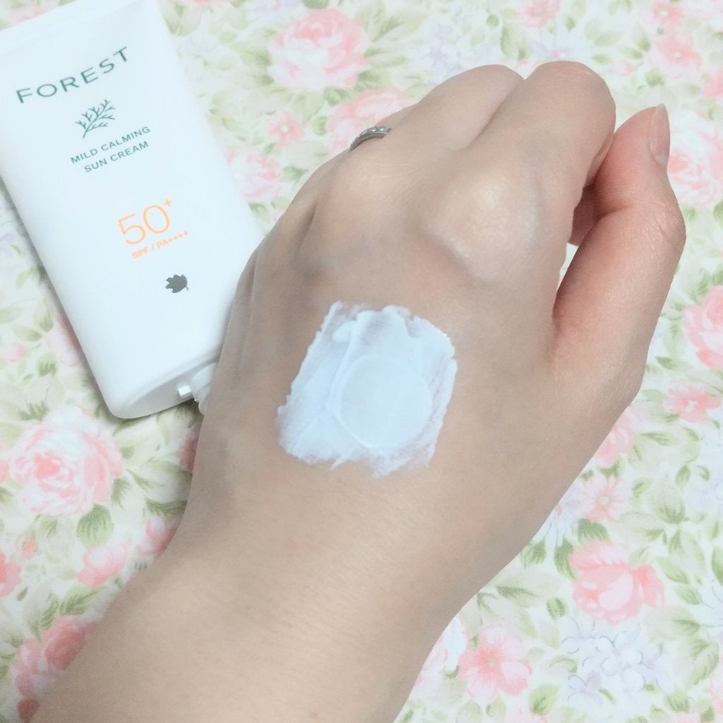 フォレスト マイルドカーミングサンクリーム|green Fingerの効果に関する口コミ 敏感肌におすすめの日焼け止め・uvケア!お肌に