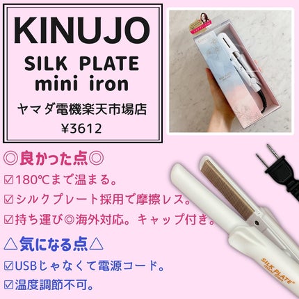 試してみた】シルクプレート ミニアイロン KINUJOのリアルな 試してみた】シルクプレート ミニアイロン KINUJOのリアルな