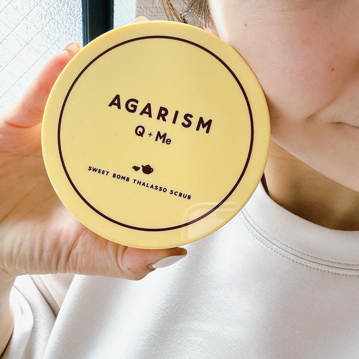 【限定バスト・ヒップケア】qme スウィートボムタラソスクラブレモンティーの香り|agarismの口コミ ・ 蓋を開けた瞬間レモンティー