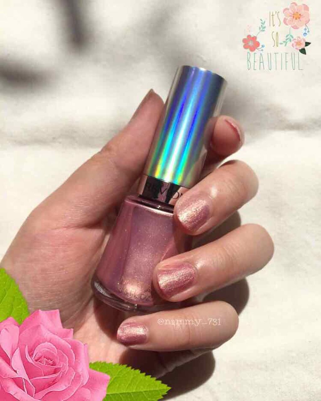Revlonのマニキュア ネイル エナメル&ネイル エナメル Lを使った口コミ レブロン ネイル エナメル L 125 Blushing