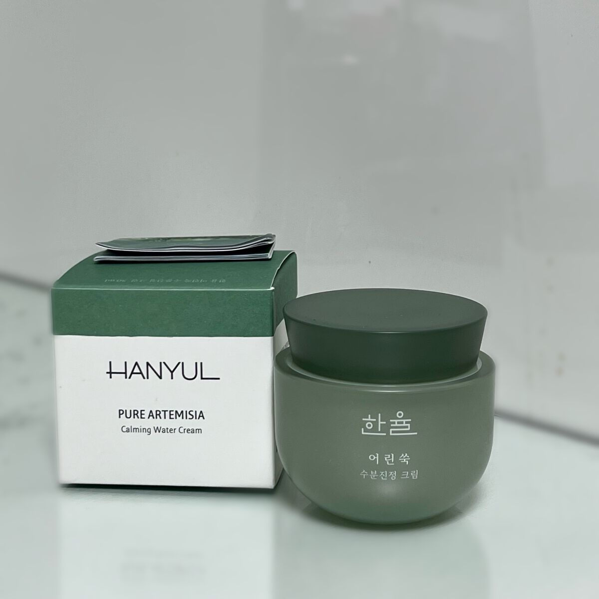 ピュアアルテミシアウォータリーカーミングクリーム|hanyulハンユルの口コミ 敏感肌におすすめのフェイスクリーム!商品名 新芽の