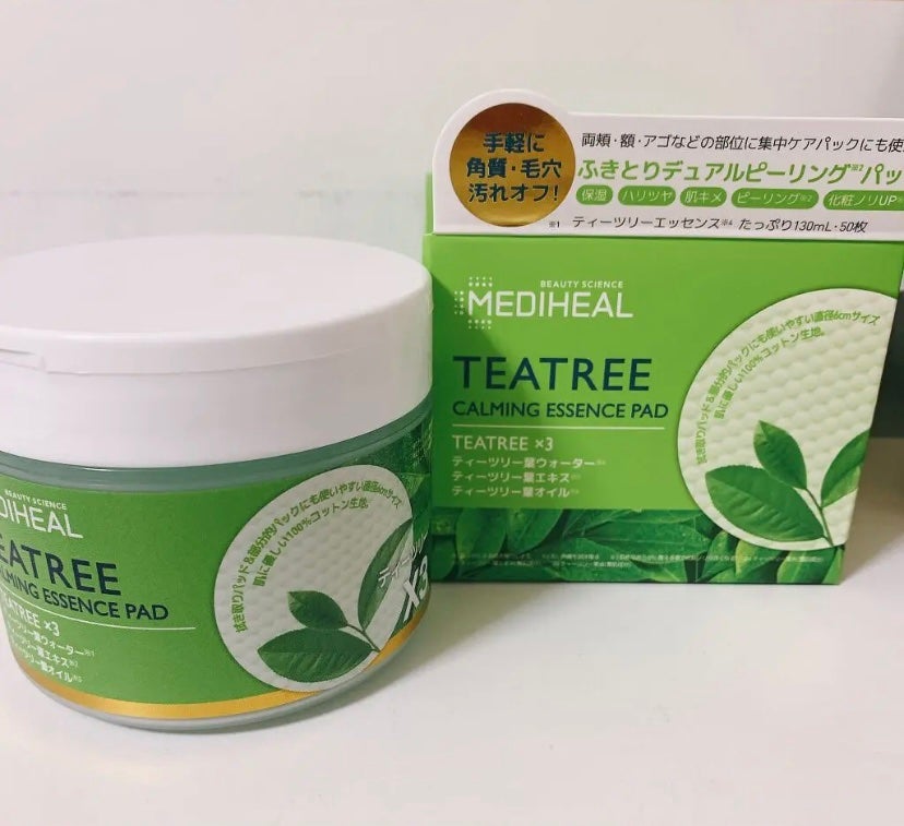 ティーツリーカーミングエッセンスパッド|medihealの口コミ Medihealのティーツリーカーミングエッセンスパッドをリピ買い🐵