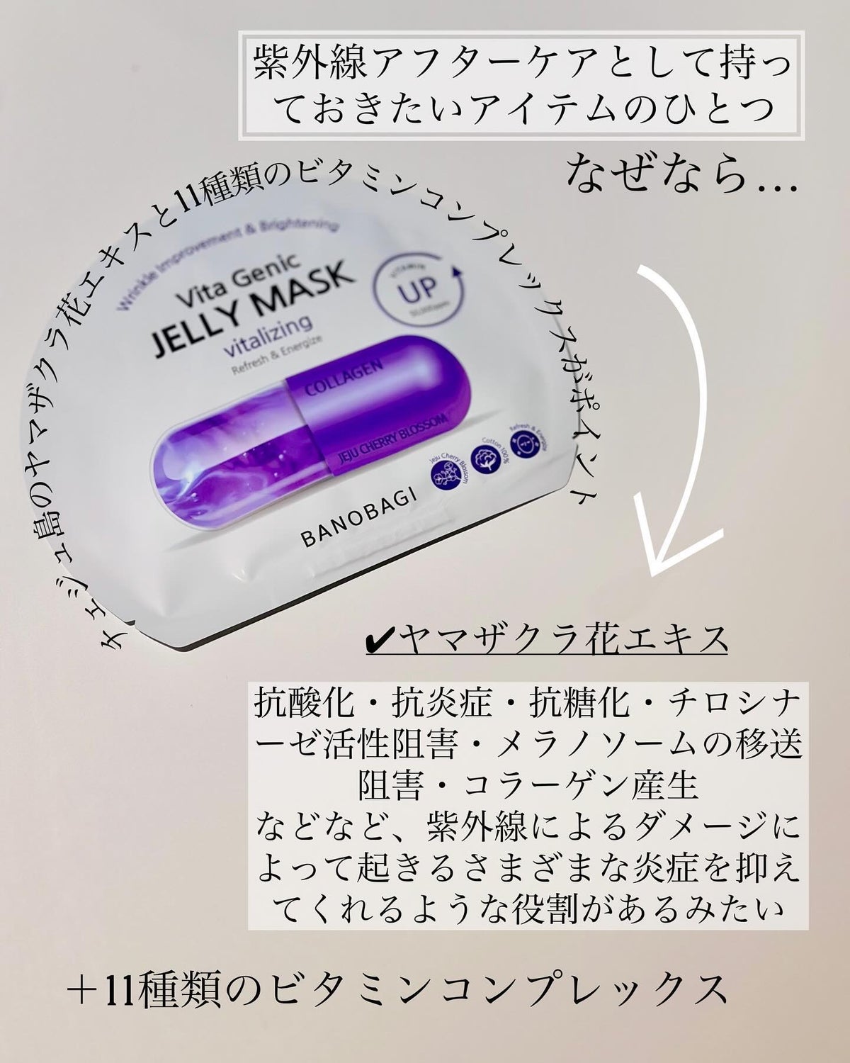 ビタ ジェニックゼリーマスク|banobagiの口コミ . ビタ ジェニック ゼリーマスク バイタライジング By Elanlotus