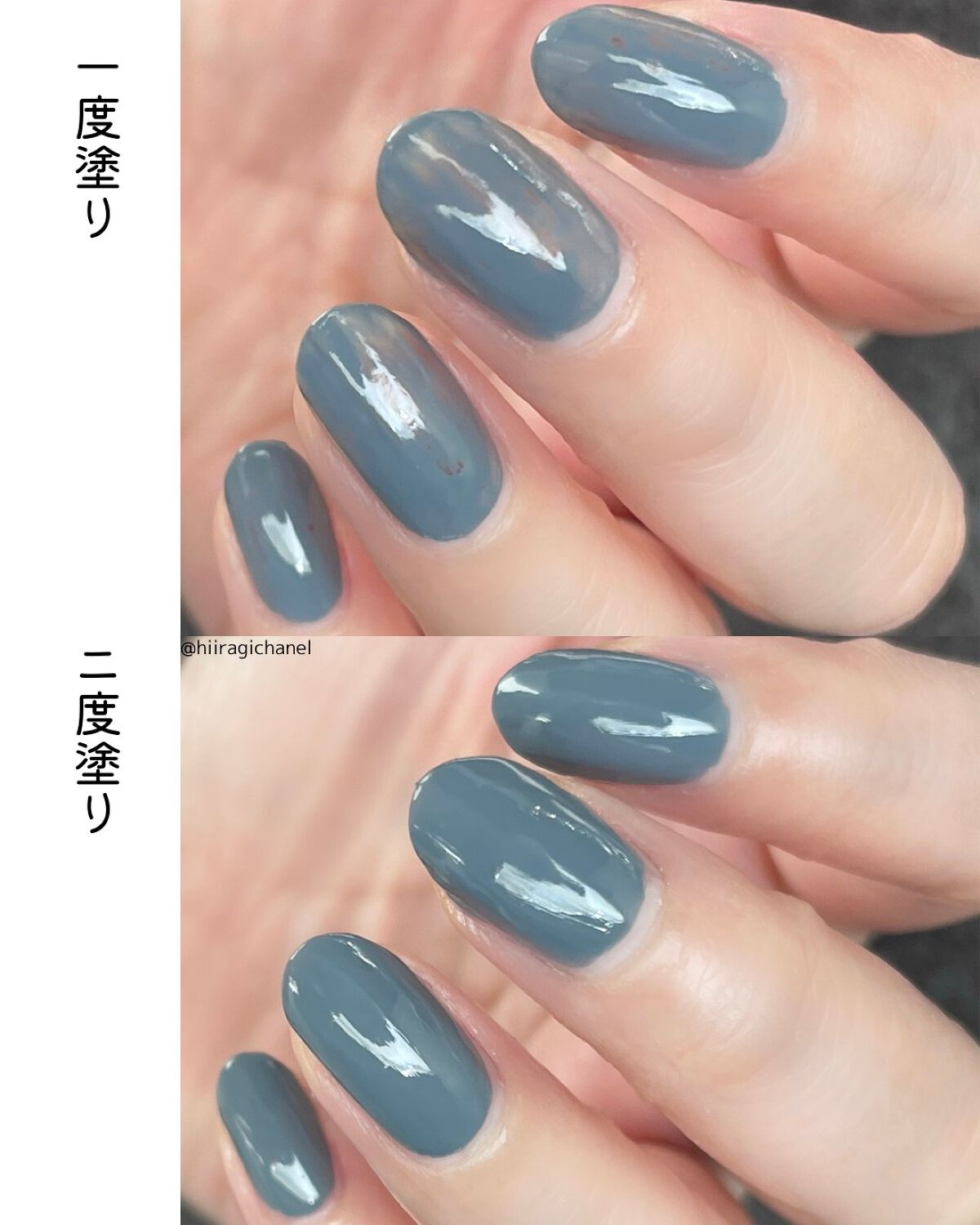 ネイルホリック Dusty Pastel Color|ネイルホリックの口コミ 大人のブルーグレーで洒落る/ By ひいらぎ💄ブルベ夏美容