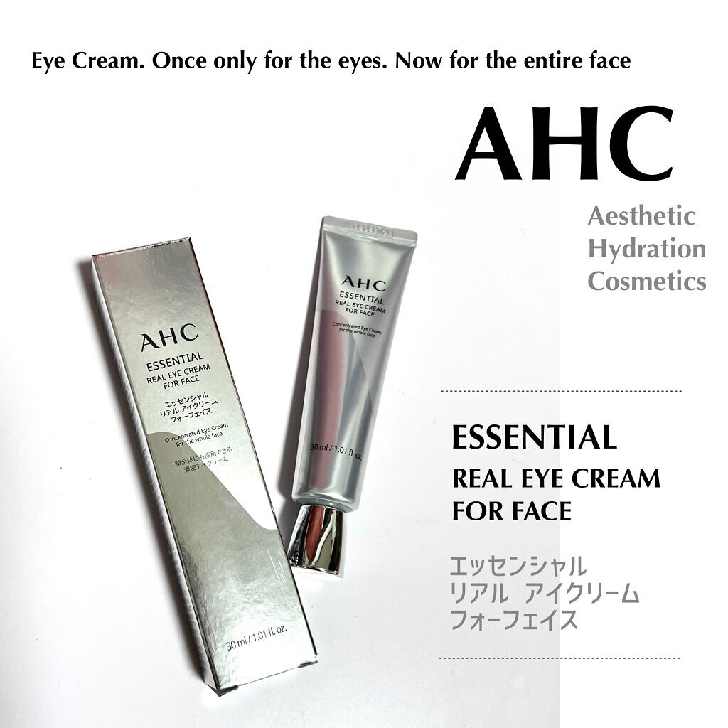 アイクリーム|ahcの口コミ Ahcさんにいただいた エッセンシャル リアル アイクリーム フォーフェイス🤍 By ☁ 𝐲𝐚𝐨 ☁️𓂃