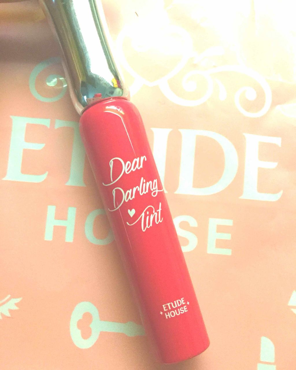 ディアダーリン オイルティント|etudeは落ちないのか?色持ちに関する口コミ 👆🏻2枚目は手に1度塗りしてみた感じです By ありす。🍏