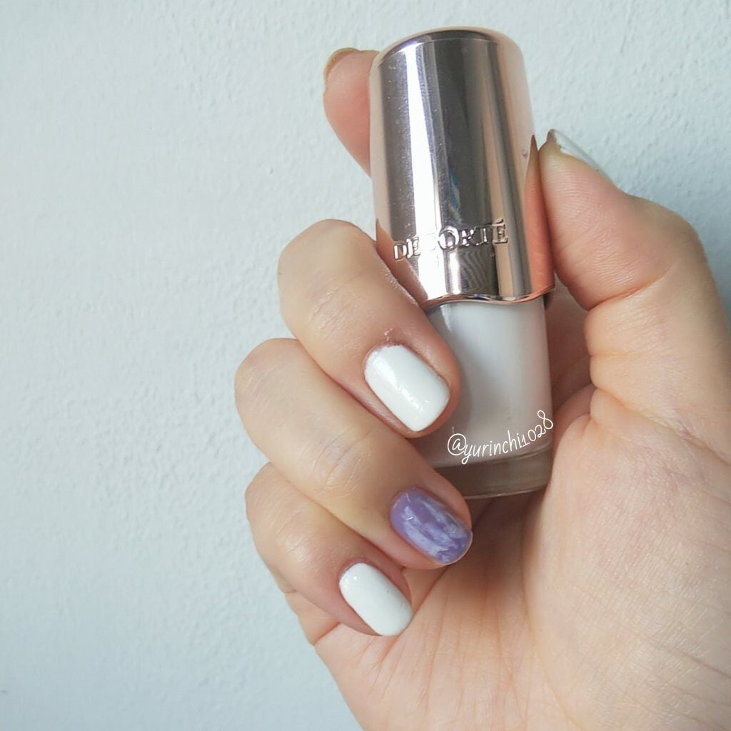 【限定マニキュア】ネイルエナメル|decortÉの口コミ 𓍯 コスメデコルテのホワイトネイル💅 By Yurinchi1028普通肌