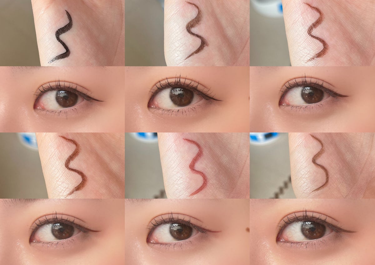 【2023年夏新作リキッドアイライナー】1day Tattoo リキッドアイライナー|k パレットを全色レビュー 全色レビュー K