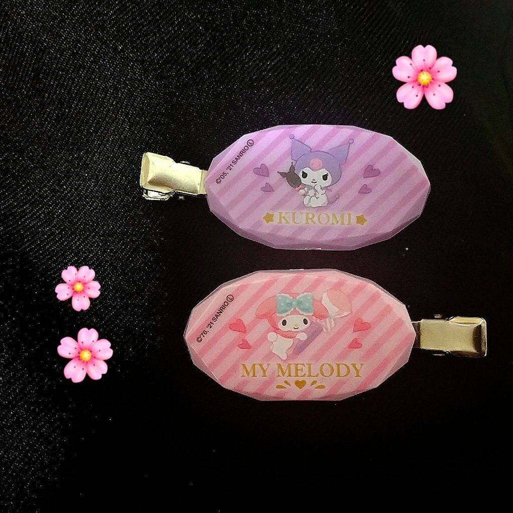 前髪クリップ|daisoの口コミ 超優秀!100均で買えるおすすめヘアケアグッズ!【クロミちゃんとマイメロちゃんの前髪クリップ】 By