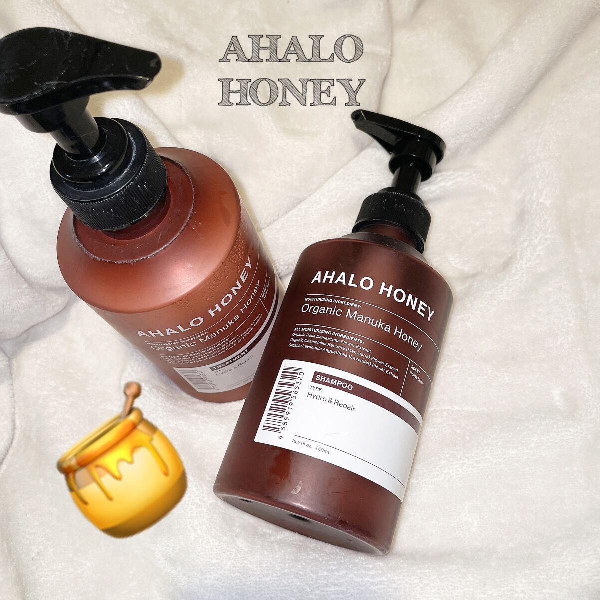 ハイドロ&リペア ジェントル ヘアシャンプー/トリートメント|ahalo Honeyの口コミ シャンプーはとろっと はちみつような