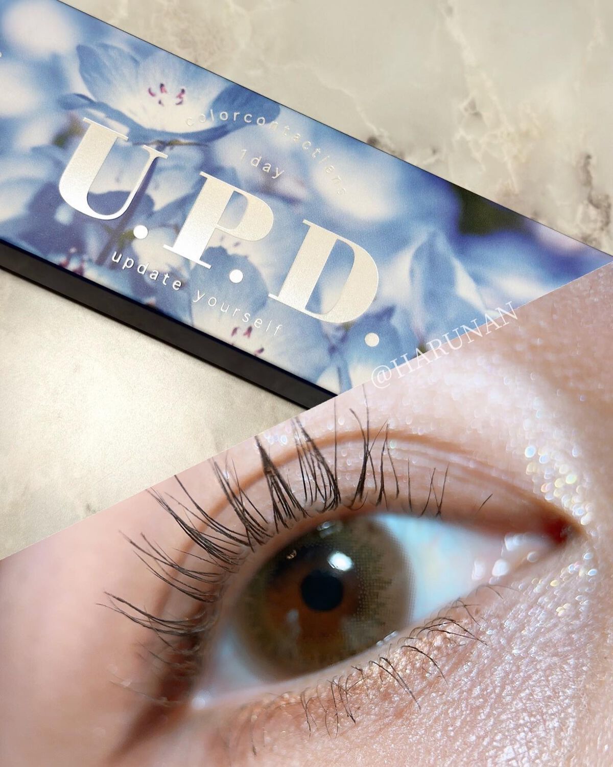 Upd|updのカラコンレポ・着画口コミ 藤田ニコルプロデュース ︎upd(アプデ) By Harunan敏感肌30代