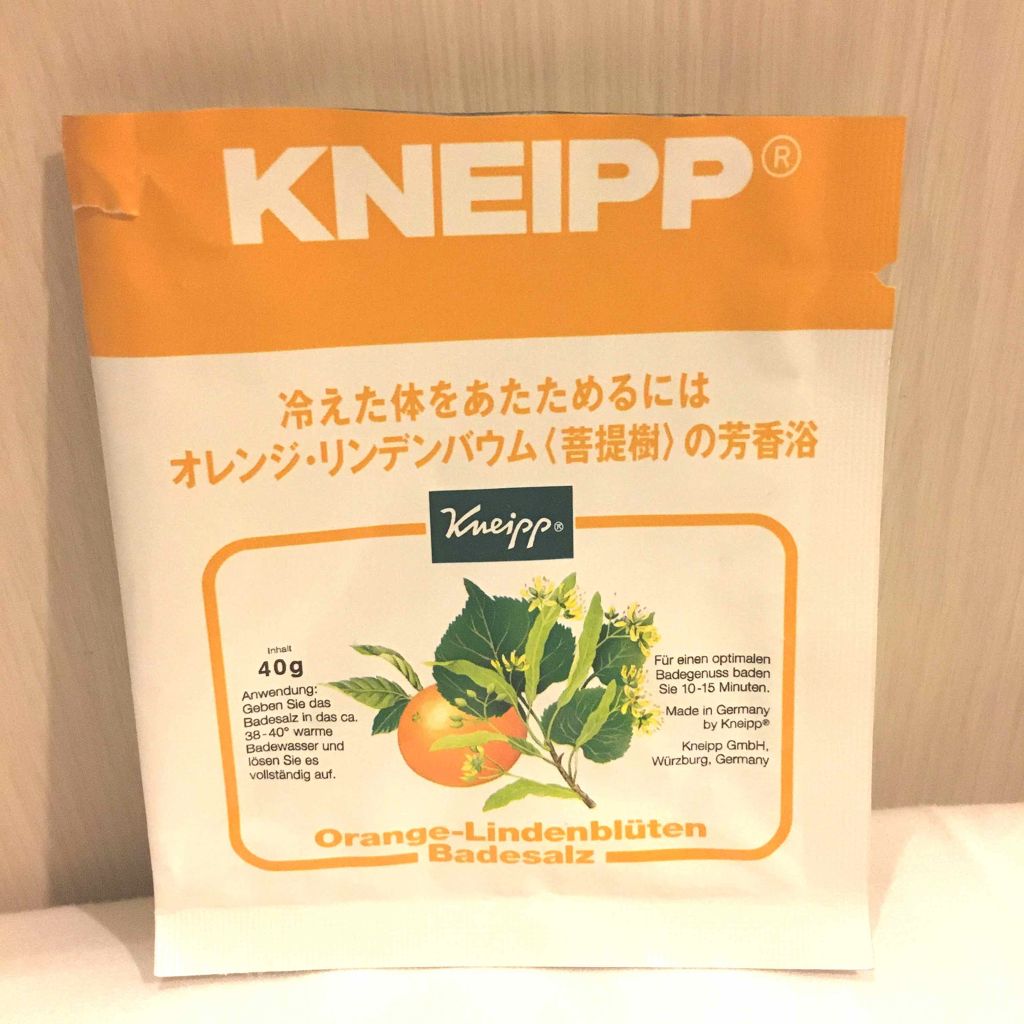 クナイプ バスソルト オレンジ・リンデンバウム の香り|クナイプの口コミ「 今回はオレンジ・リンデンバウムです 」 By K