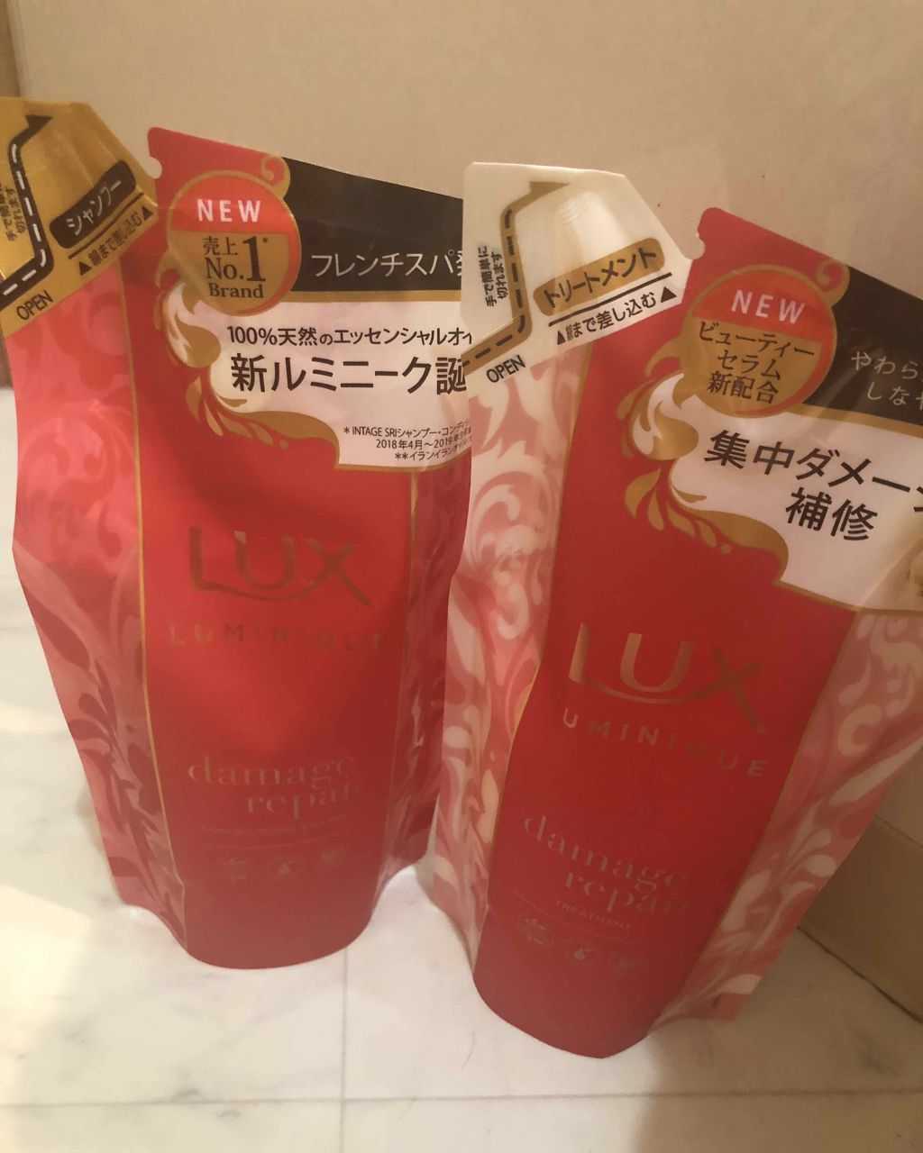 ルミニーク ダメージリペア シャンプー/トリートメント|luxの口コミ 🍏lux Lippsさんから頂いてから使い By あおりんご普通
