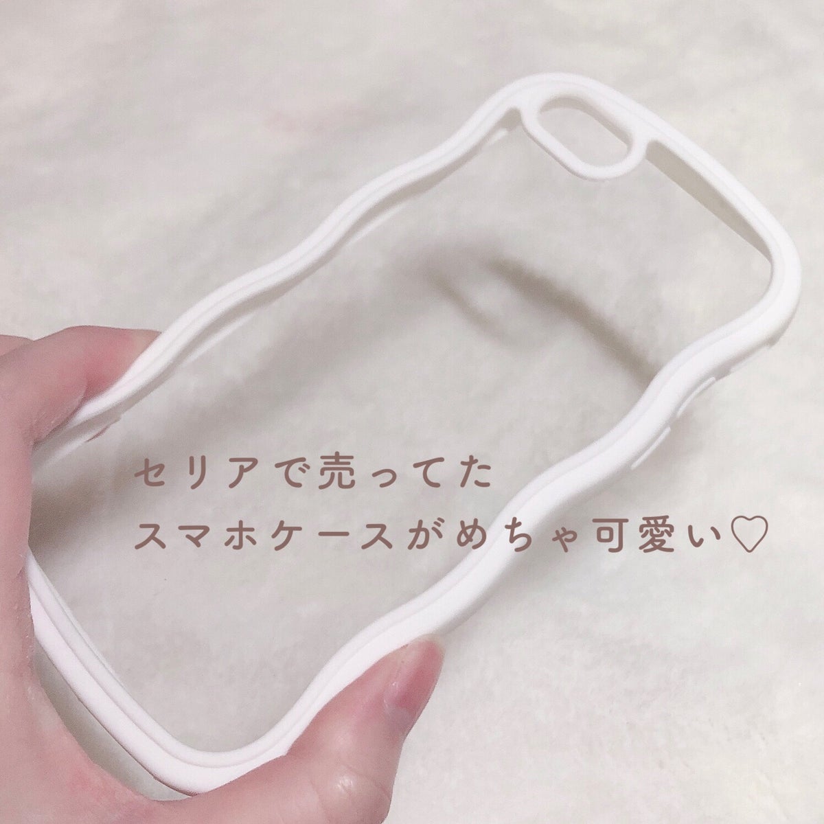 スマホケース|セリアの口コミ 超優秀!100均で買えるおすすめコスメ!セリア購入品☁もくもくスマホケース☁ By 𝗹 𝘂 𝗶 脂性肌