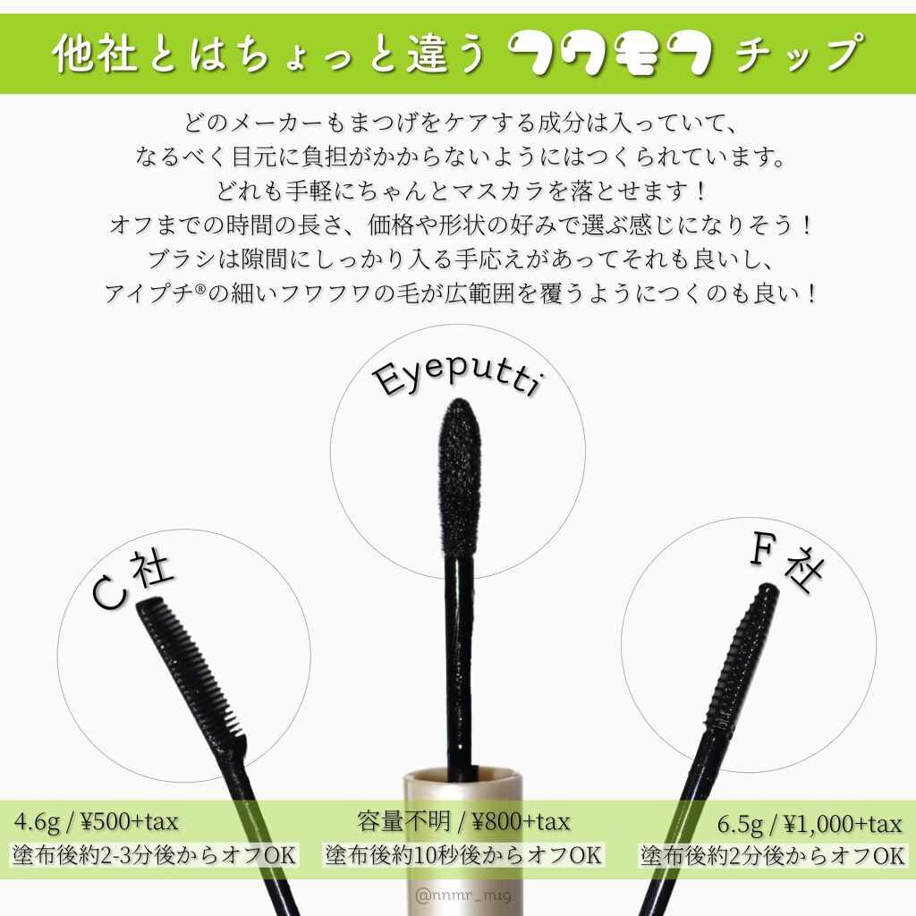 アイプチ® ビューティ マスカラリムーバー |アイプチ®の口コミ 提供品のレビューです。 《 ビューティマスカラリムーバeyeputti