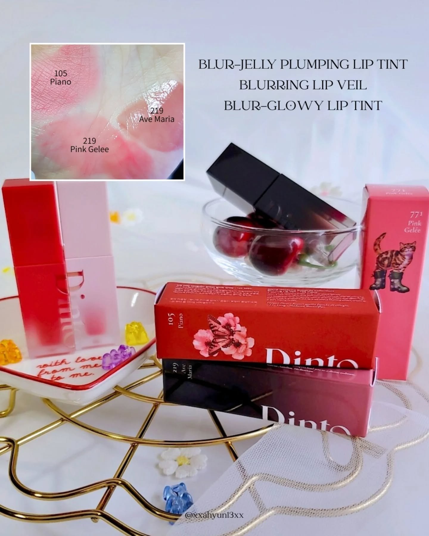 Dintoの口紅・グロス・リップライナー・リップケア ブラーグロイリップティント他、2商品を使った口コミ -🐱MAKE-UP #PR by ...