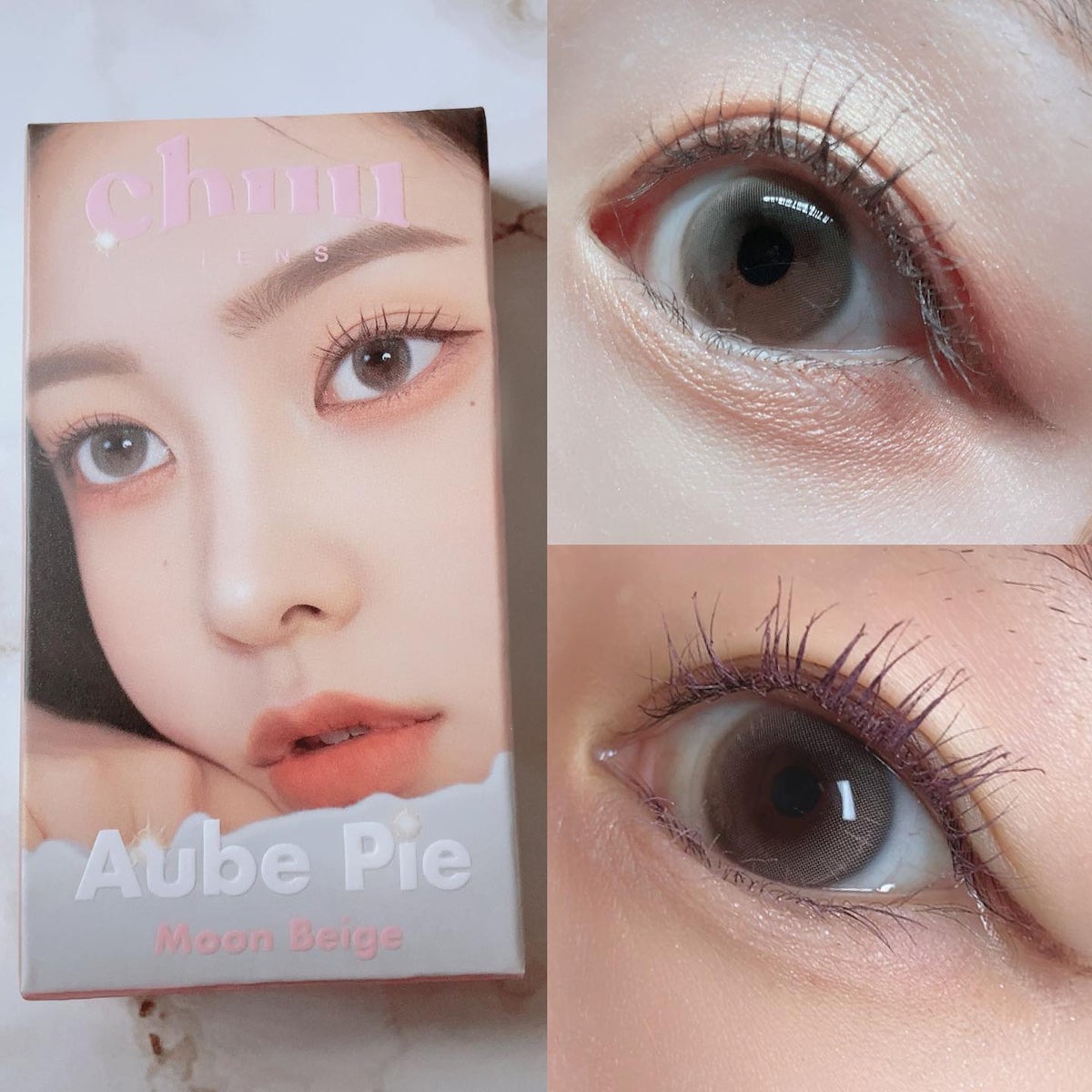 Chuu Lensのカラーコンタクトレンズ Milkandtea&aube Pieを使った口コミ Chuulens Chuulens