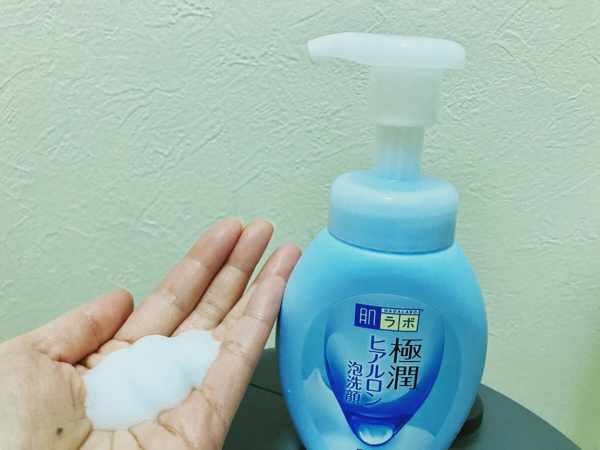 極潤 ヒアルロン泡洗顔|肌ラボの効果に関する口コミ 乾燥肌におすすめの泡洗顔!ロート製薬様の肌ラボ 極潤ヒアルロン泡洗顔をお試し By