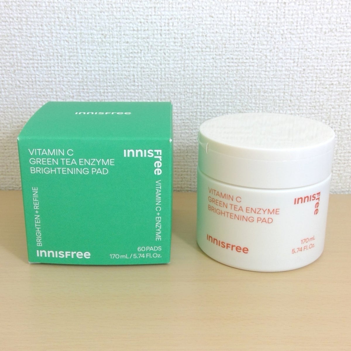 ビタc グリーンティーエンザイム ブライト パッド|innisfreeの口コミ イニスフリー様のプロモーションに参加中です。 By ひな🍓