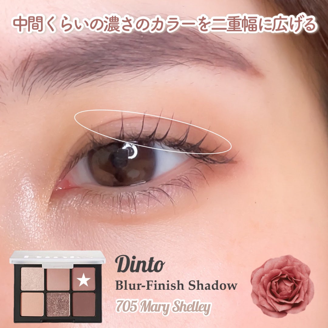 ブラーフィニシュシャドウパレット|dintoの口コミ イエベにおすすめのパウダーアイシャドウ!絶妙なローズカラーが揃う Dintoのブラー
