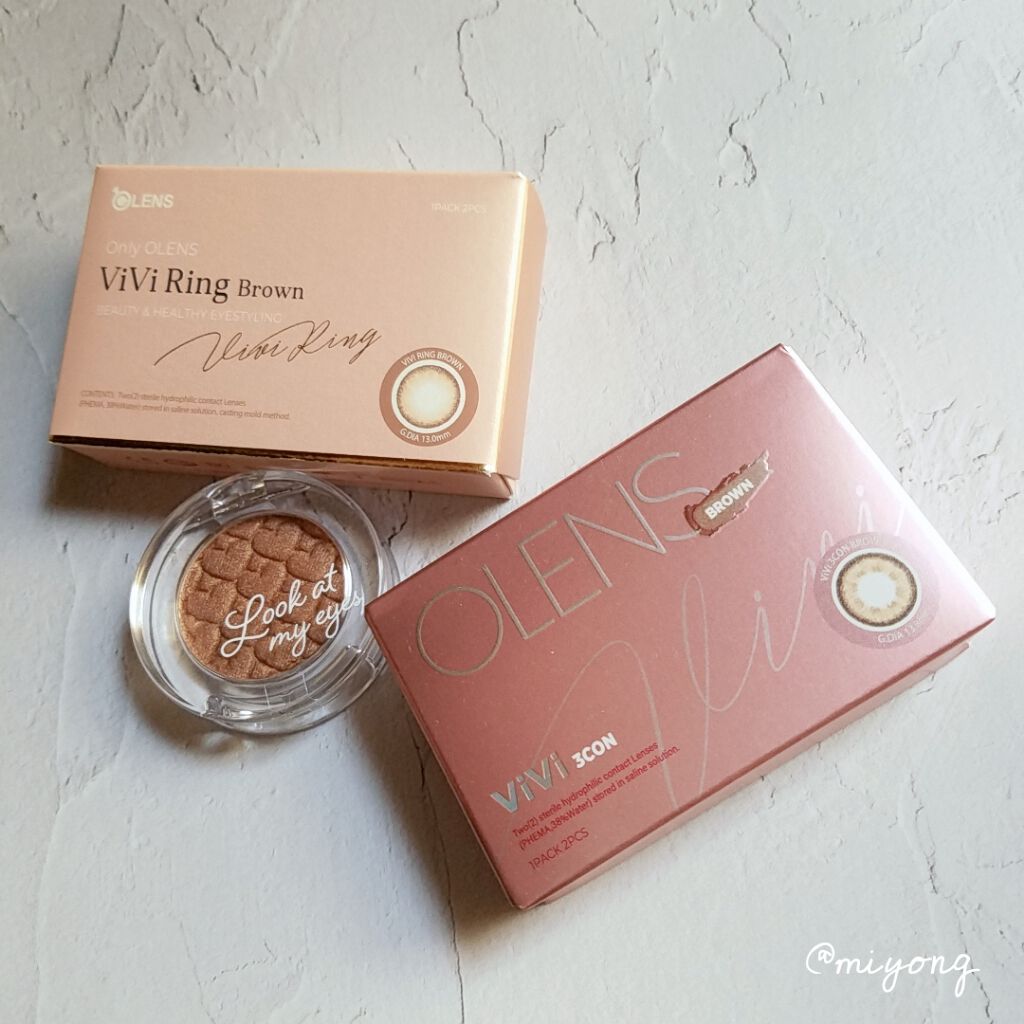 Olensのカラーコンタクトレンズ Vivi Ring 1month&vivi3conを使った口コミ Poplens New Vivi