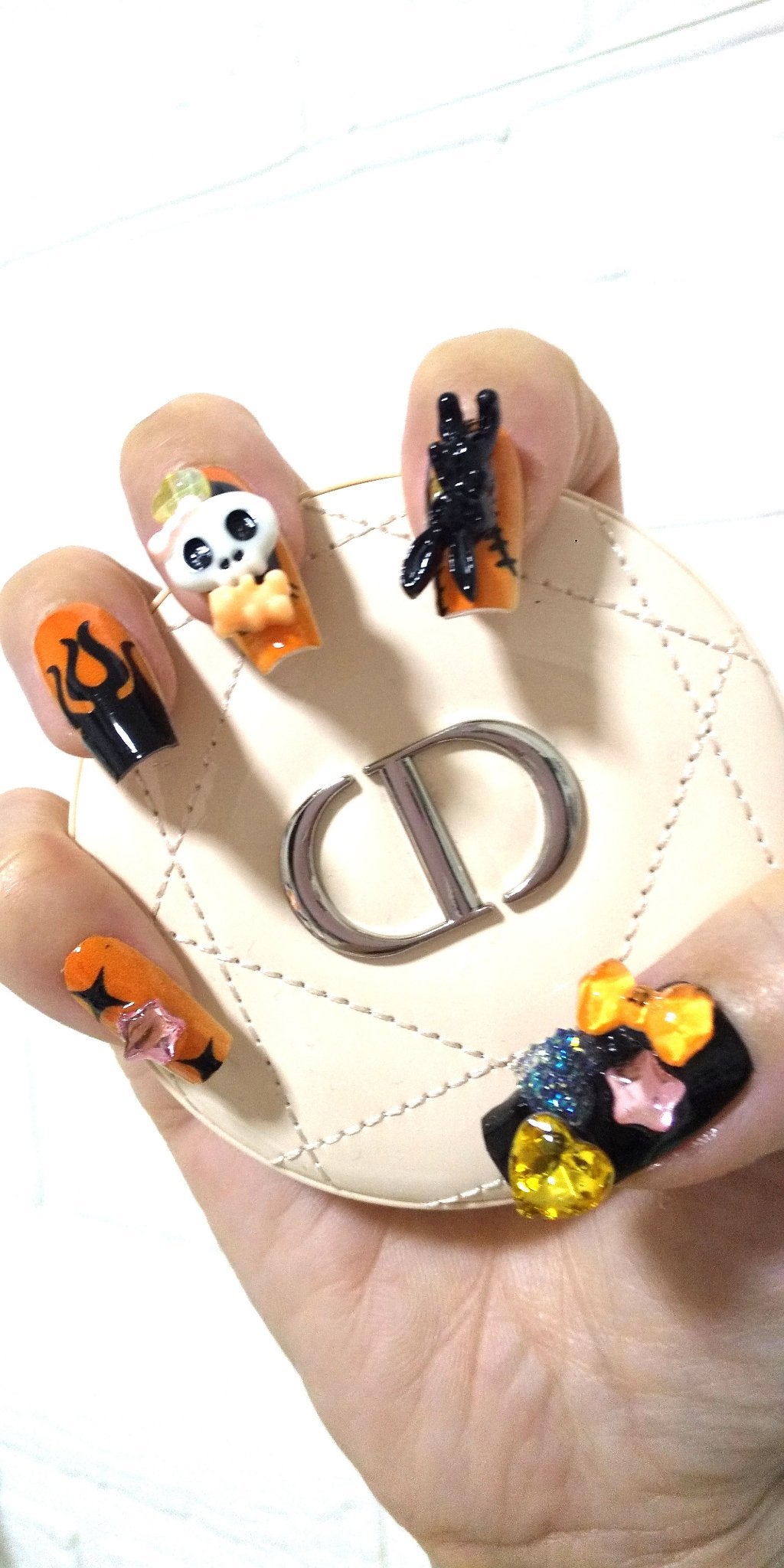 【限定ネイルチップ・パーツ】ネイルチップ|sheinの口コミ みんな大好きshein💖 ハロウィン🎃ネイルです。 By まゆか混合肌