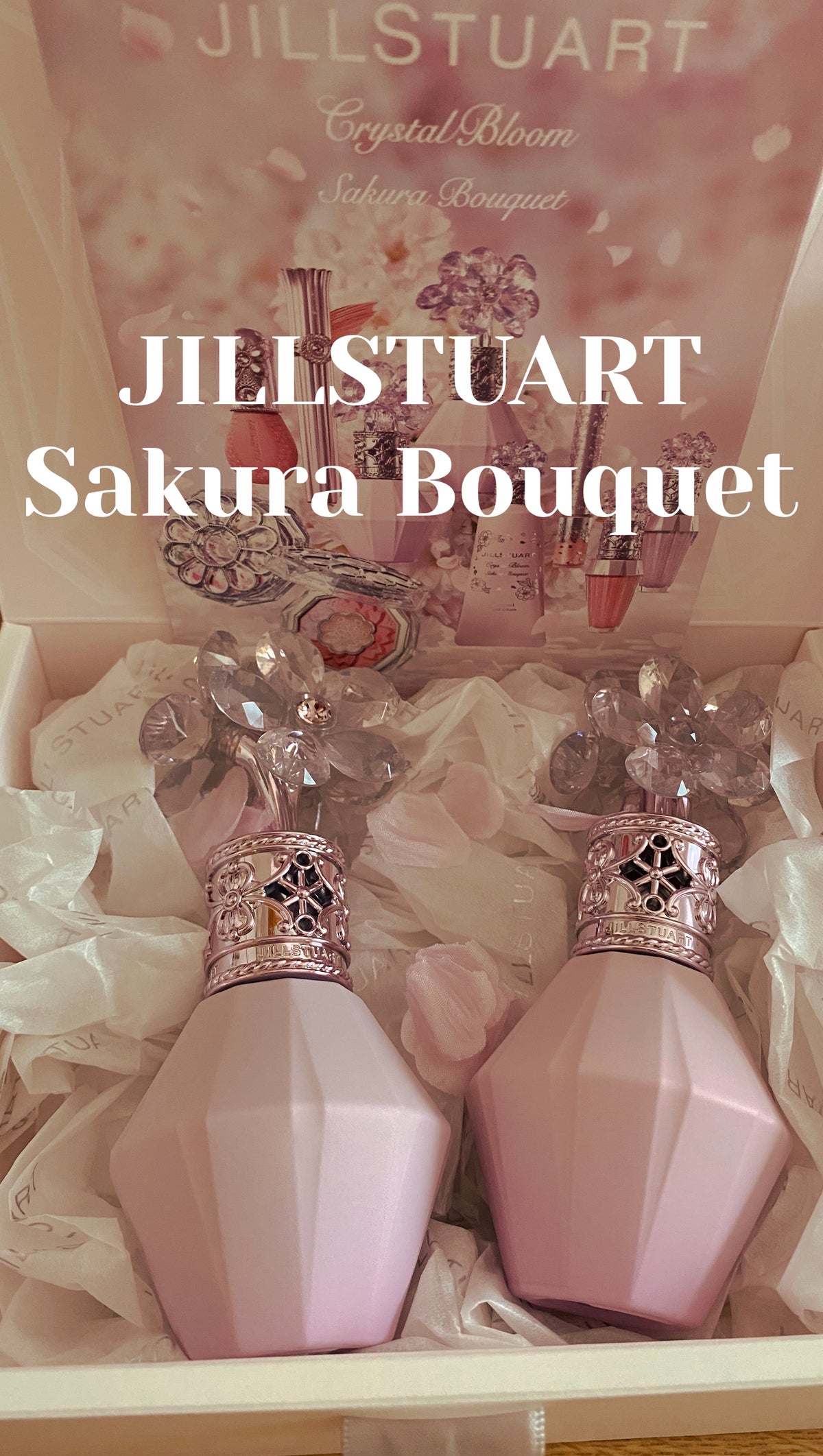 【限定香水レディース】クリスタルブルーム サクラブーケ オードパルファン |jill Stuartの口コミ ジルスチュワート桜シリーズ