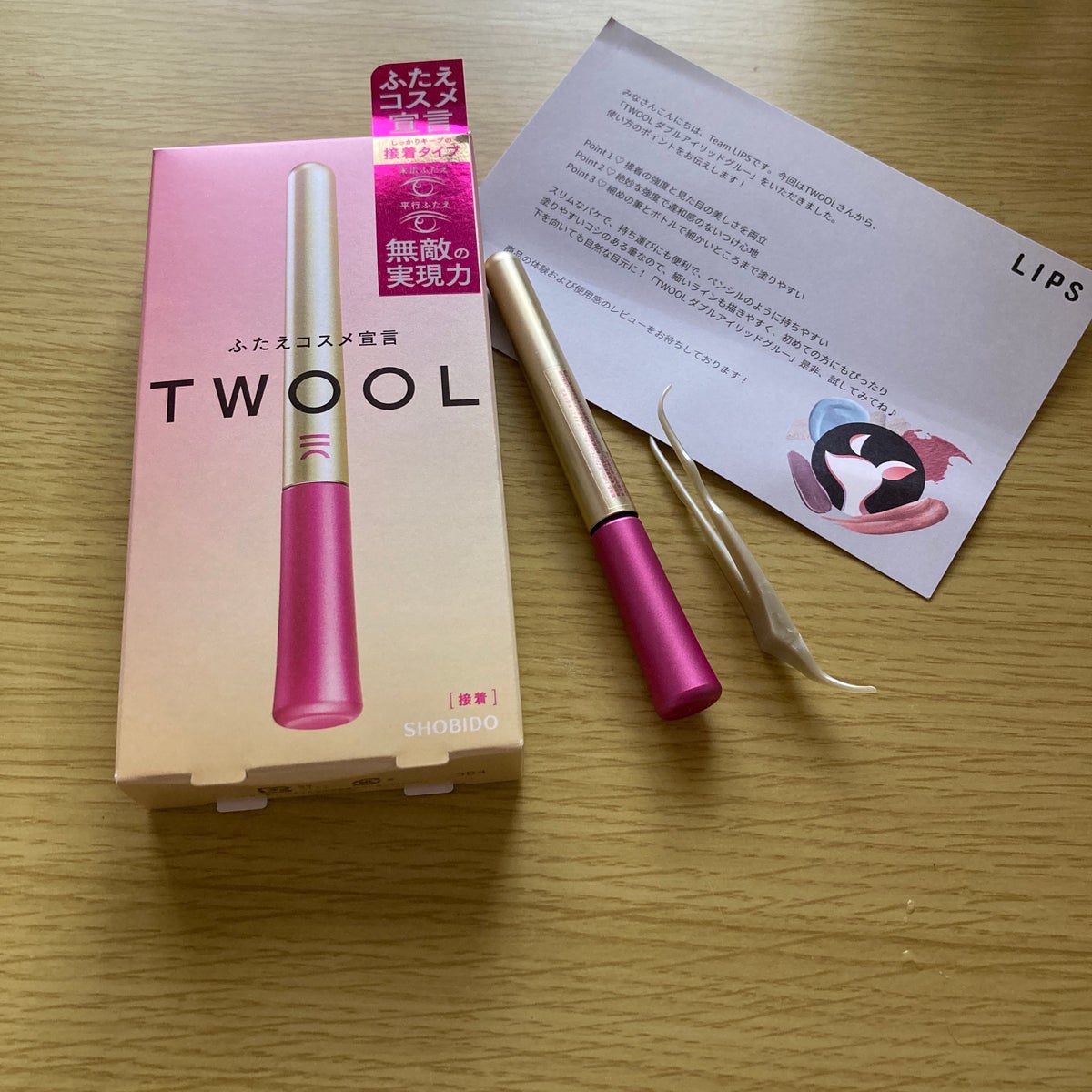 我が家の複合的カルネ On Lips 「shobido Twool ダブルアイリッドグルー 」 Lips