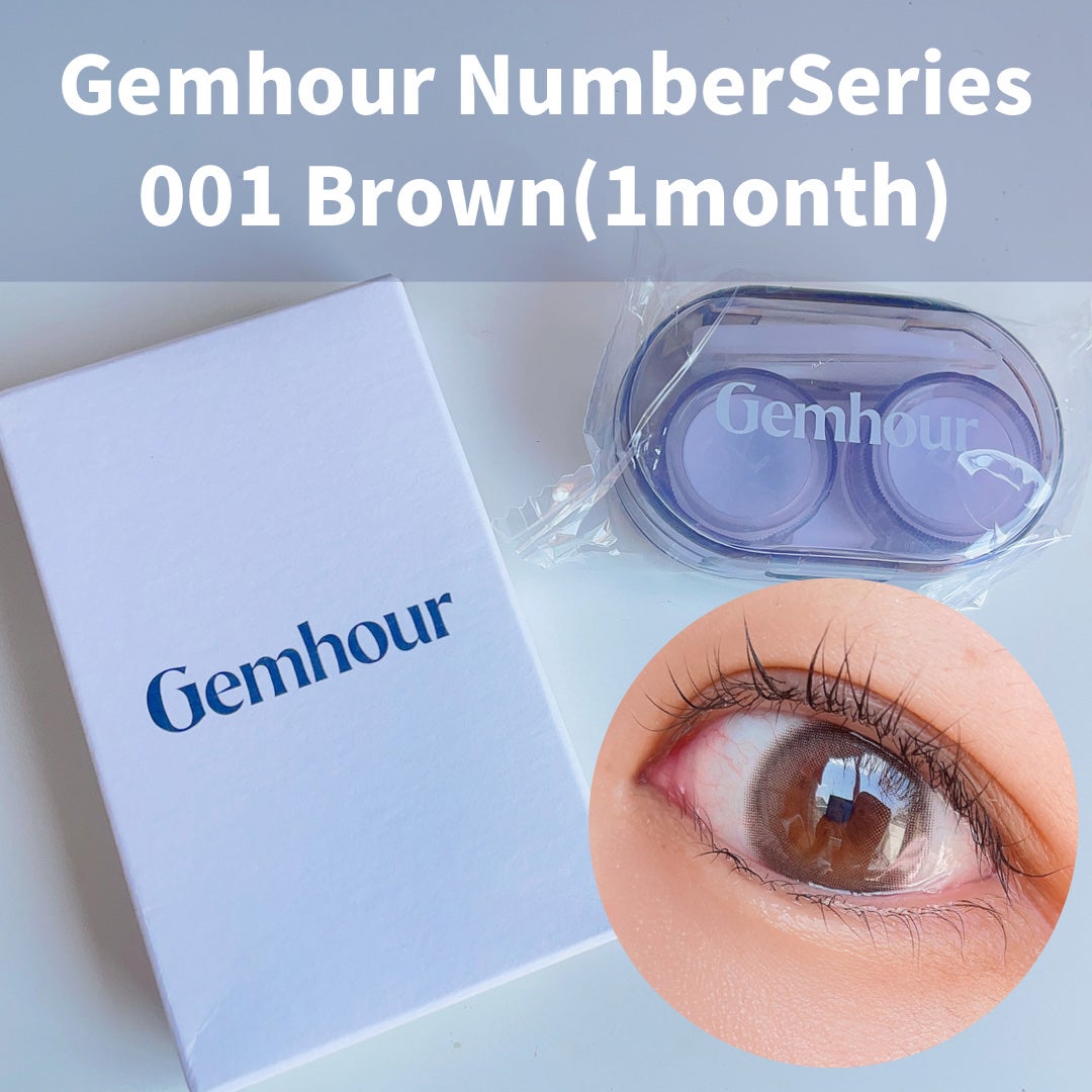 Number Series|gemhour Lensのカラコンレポ・着画口コミ みずみずしさ溢れる抜け感のある瞳に👀 By 牡丹混合肌