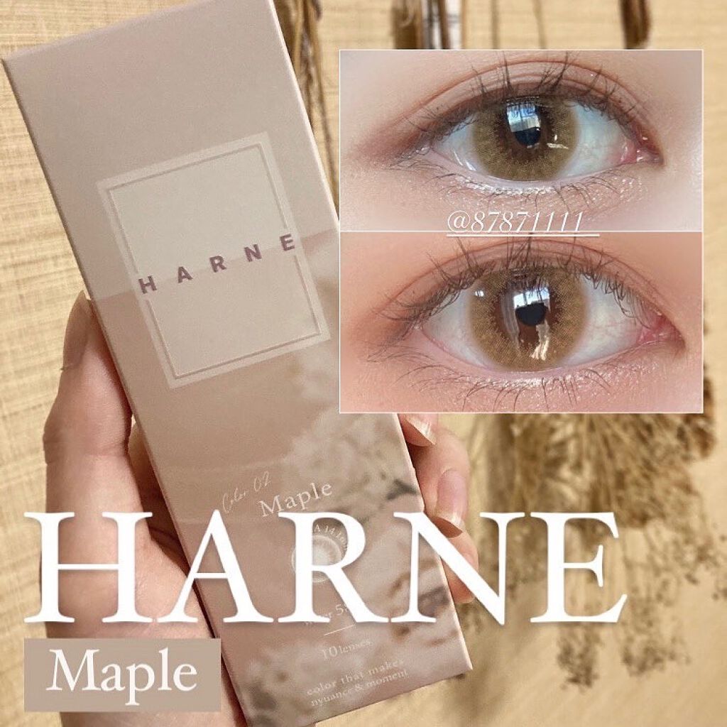 Harne 1day|harneのカラコンレポ・着画口コミ 【harne Maple】 1day By 文 敏感肌20代後半 Lips