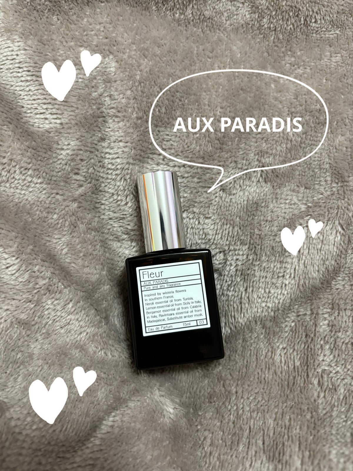 オードパルファム 03 Fleur〔フルール〕|aux Paradisの口コミ Aux Paradis オードパルファム By Pooh