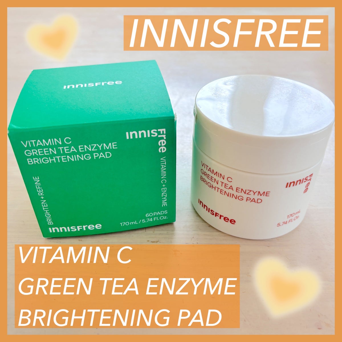 ビタc グリーンティーエンザイム ブライト パッド|innisfreeの口コミ Innisfreeさまからいただきました!pr By