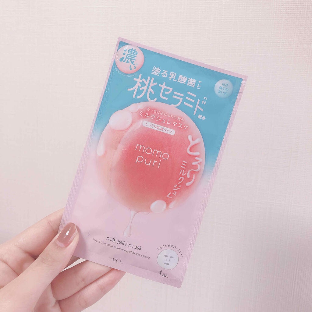 潤い濃密ミルクジュレマスク|ももぷりの口コミ「もちもち肌になれるシートマスク♡ 」 By 𝒶𝓎𝒶𝓀𝒶20代前半 Lips