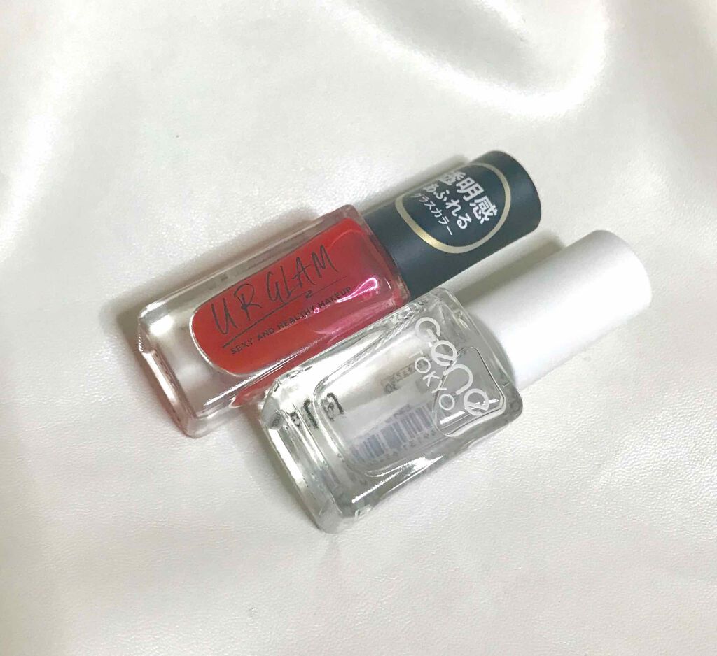 Daiso・u R Glamのマニキュアを使った口コミ いちご飴ネイル Ug Color Nail Selection By R脂性肌