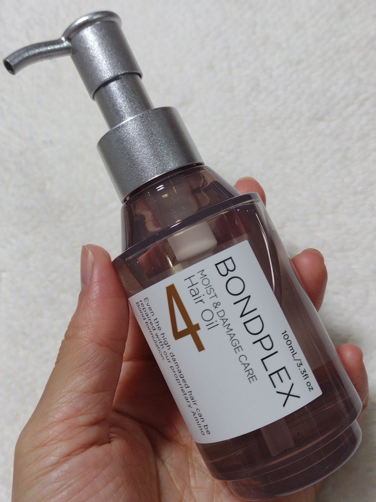 モイストandダメージケア ヘアオイル|ボンドプレックスの口コミ 安定してプッシュできるポンプタイプ。 By Snowberry混合肌