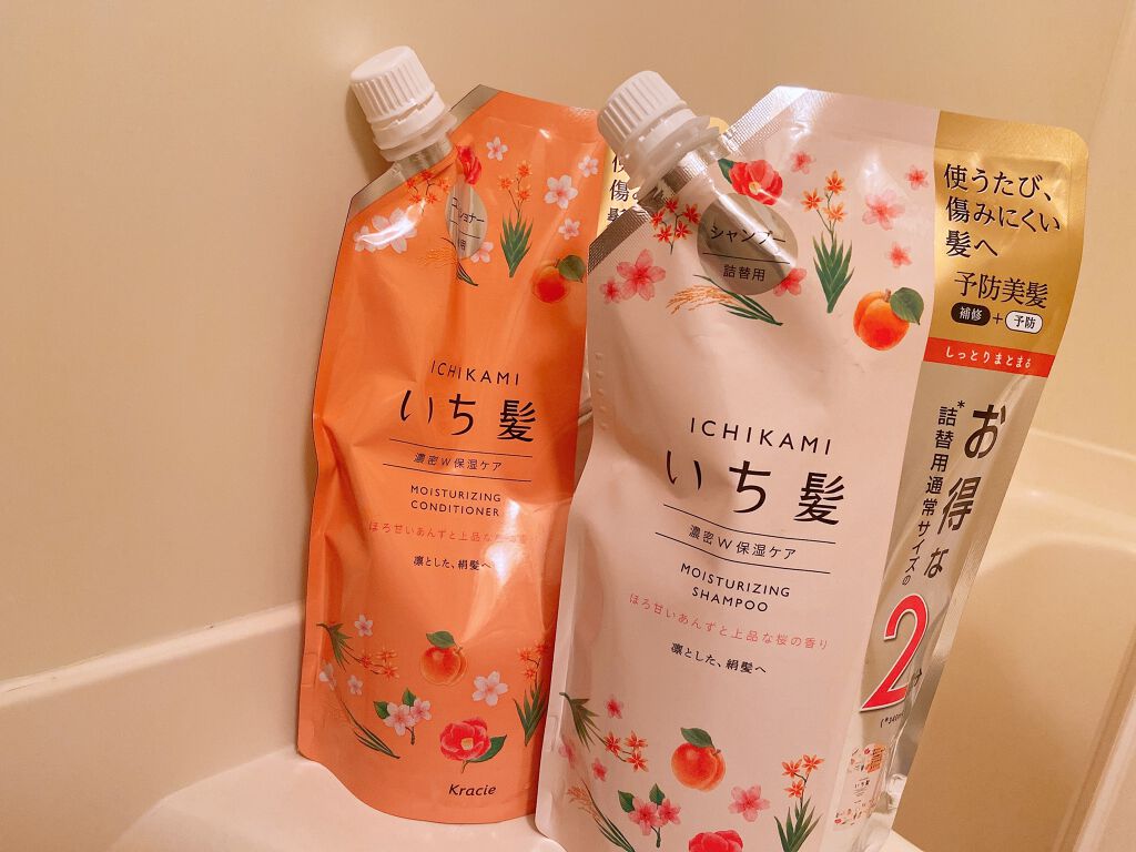 濃密w保湿ケア シャンプー/コンディショナー|いち髪の口コミ ☑︎いち髪 濃密w保湿ケア シャンプー/コンディショナー By あや乾燥肌
