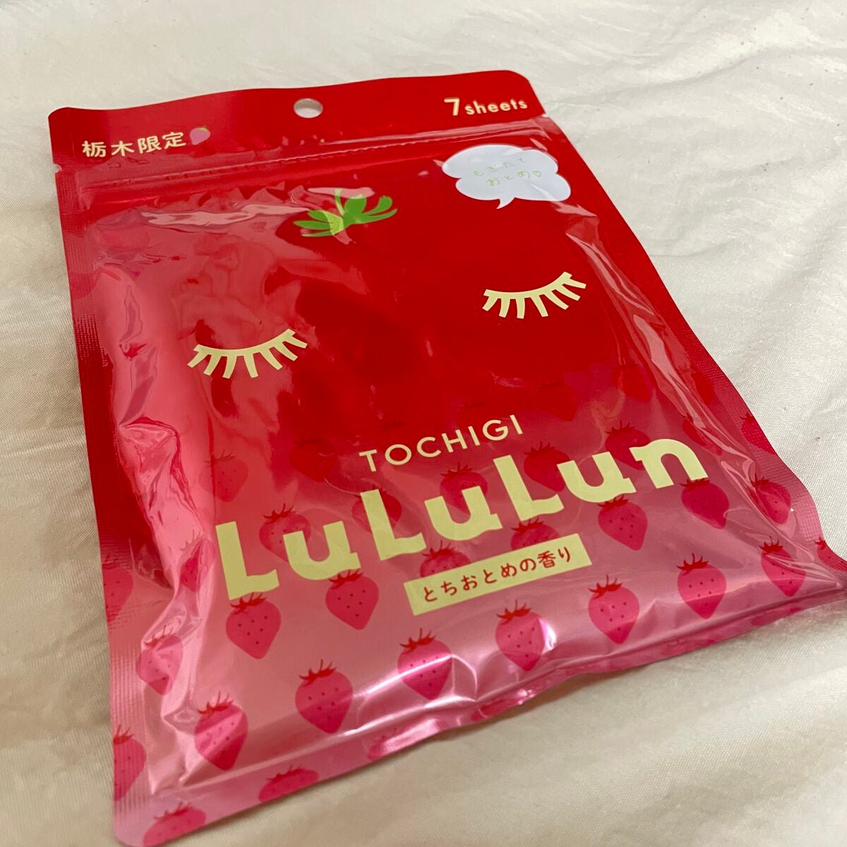 【限定シートマスク・パック】栃木ルルルン(とちおとめの香り)|ルルルンの口コミ ルルルン 栃木ルルルン とちおとめの香り🍓 By にやにや