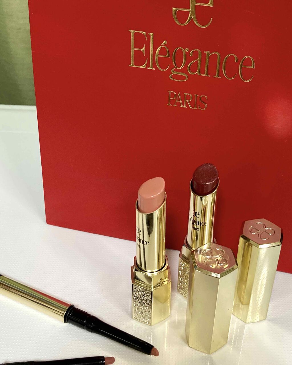 Eléganceの口紅・グロス・リップライナー ルージュ シュペルブ&ラスティング ジェルリップライナーを使った口コミ「 ️ルージュ シ