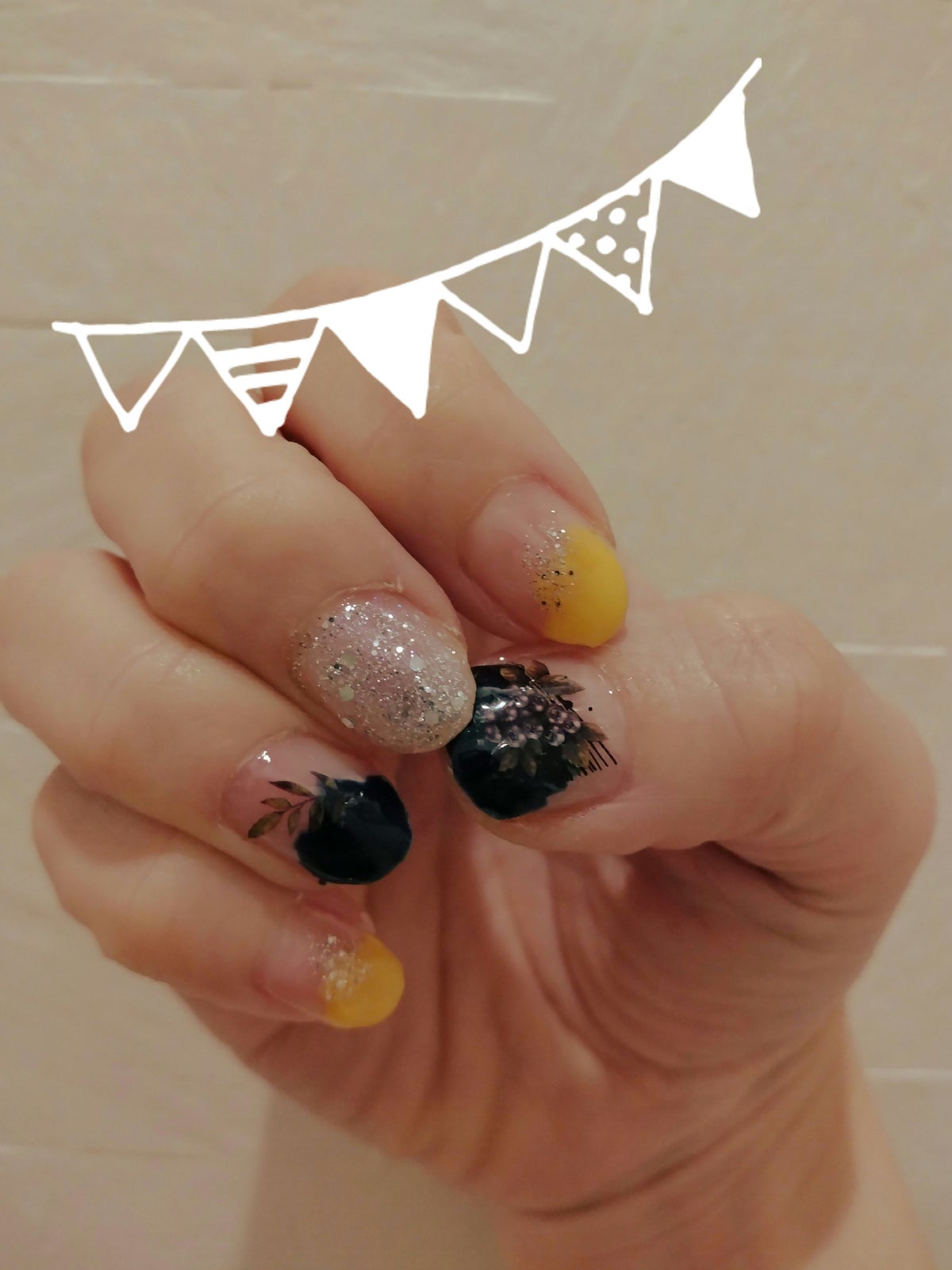 セリア・sheinのネイル・ネイルケアを使った口コミ セリアジェルネイルライト対応sheinネイルシール By Ym☺️フォロバ100敏感