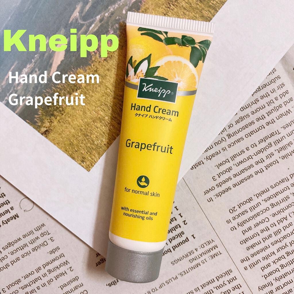 ハンドクリーム グレープフルーツの香り|クナイプの口コミ「kneipp(クナイプ) ハンドクリーム。 」 By あまいづき混合肌40代
