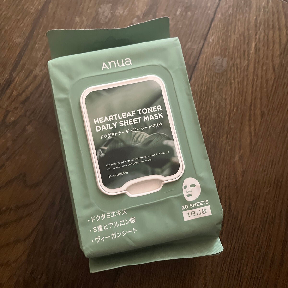 【限定シートマスク・パック】ドクダミトナーデイリーシートマスク|anuaの口コミ 🧸𖤐⡱anua ドクダミトナーデイリーシートマスク By