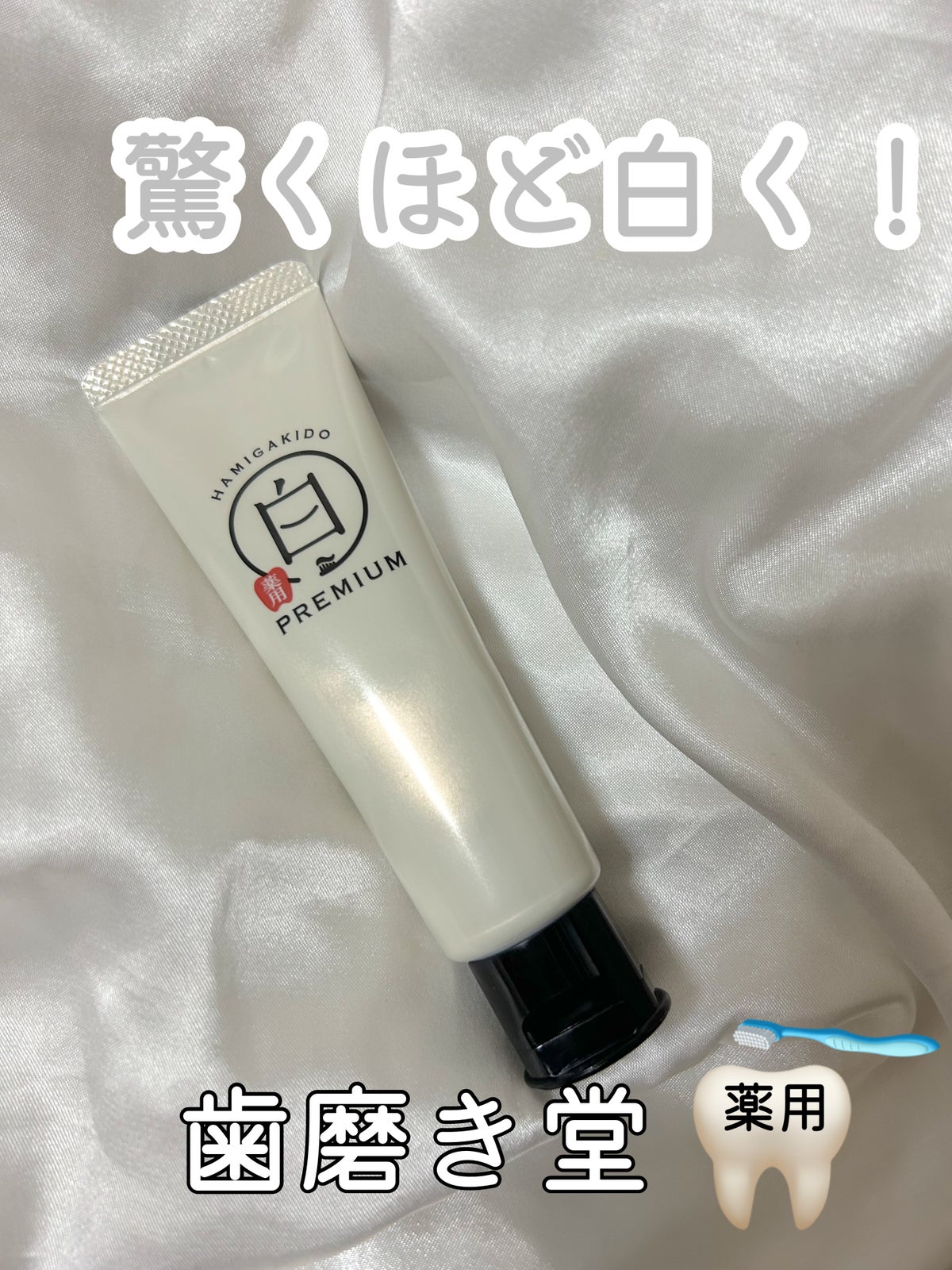 薬用ホワイトニング ペースト プレミアム|歯磨き堂の効果に関する口コミ 𓍯 歯磨き堂 薬用ホワイトニング By ちー Lips