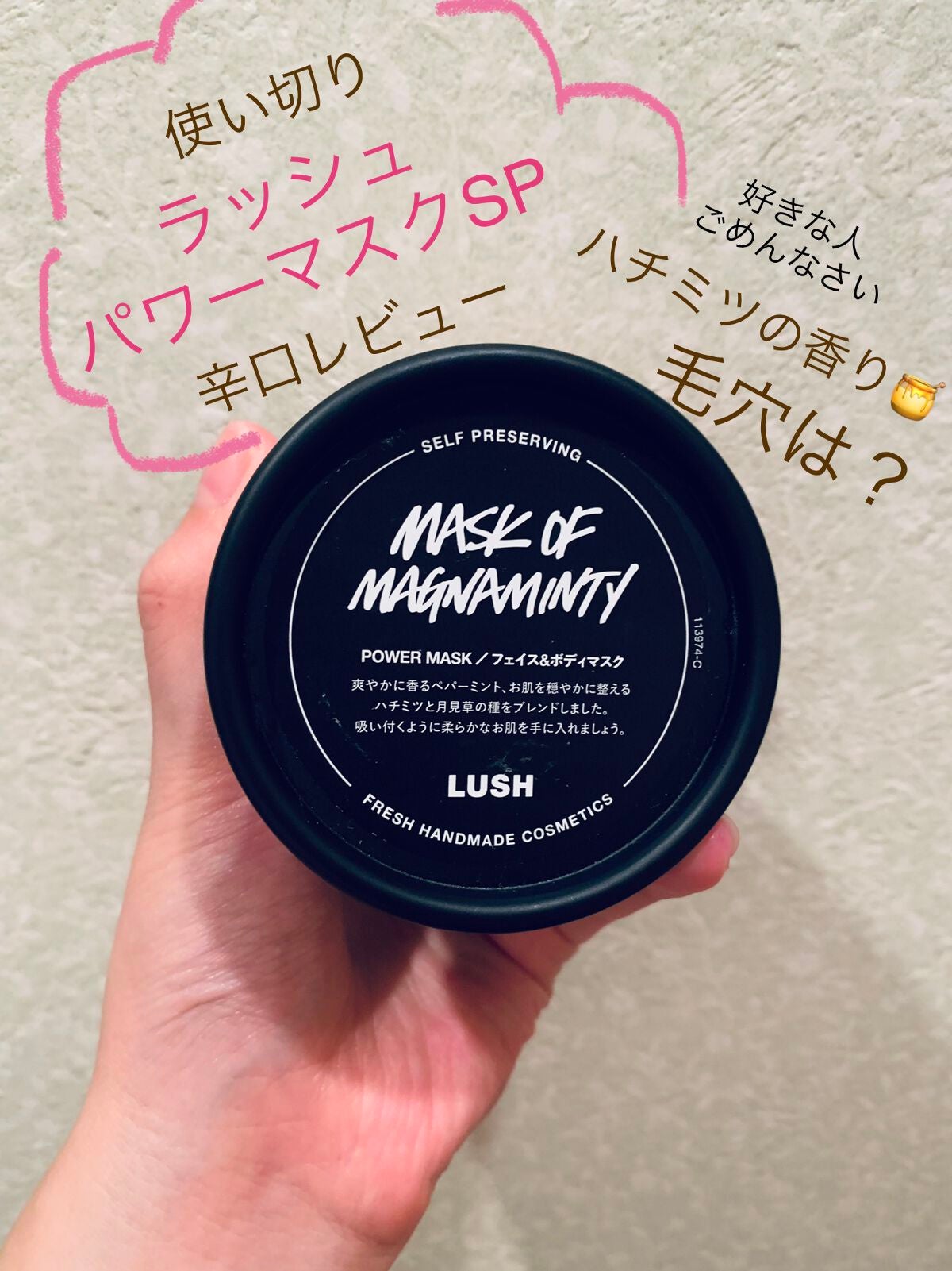 パワーマスク Sp|ラッシュの口コミ 大人気 Lush パワーマスクsp 辛口レビュー By ちゃむ🍦フォロバ100乾燥肌20代後半