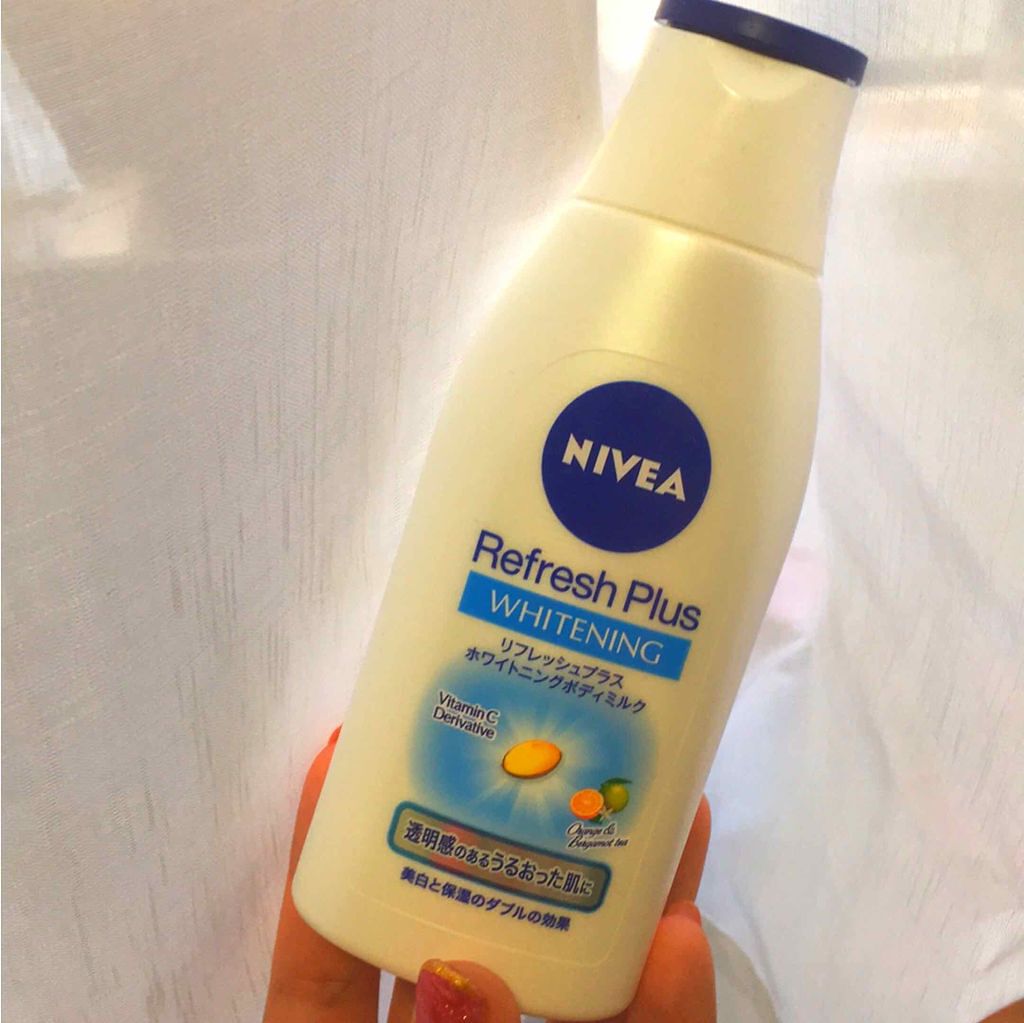 リフレッシュプラス ホワイトニング ボディミルク|ニベアの効果に関する口コミ 【値段】 ¥960本¥640mlマ By ゆるこ