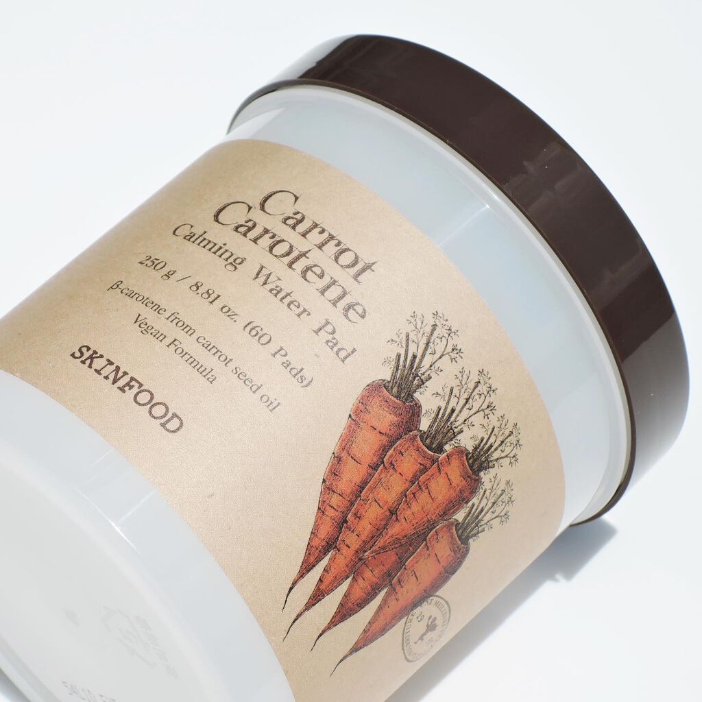 キャロットカロテン カーミングウォーターパッド|skinfoodの使い方を徹底解説 🥕にんじんに含まれるβカロテン By みんちょ🤍韓国