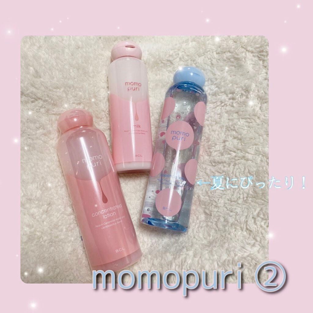 ももぷりのスキンケア・基礎化粧品 潤い濃密化粧水&潤い乳液&潤いクラッシュローション クールを使った口コミ Momopuriシリーズ第2弾🍑