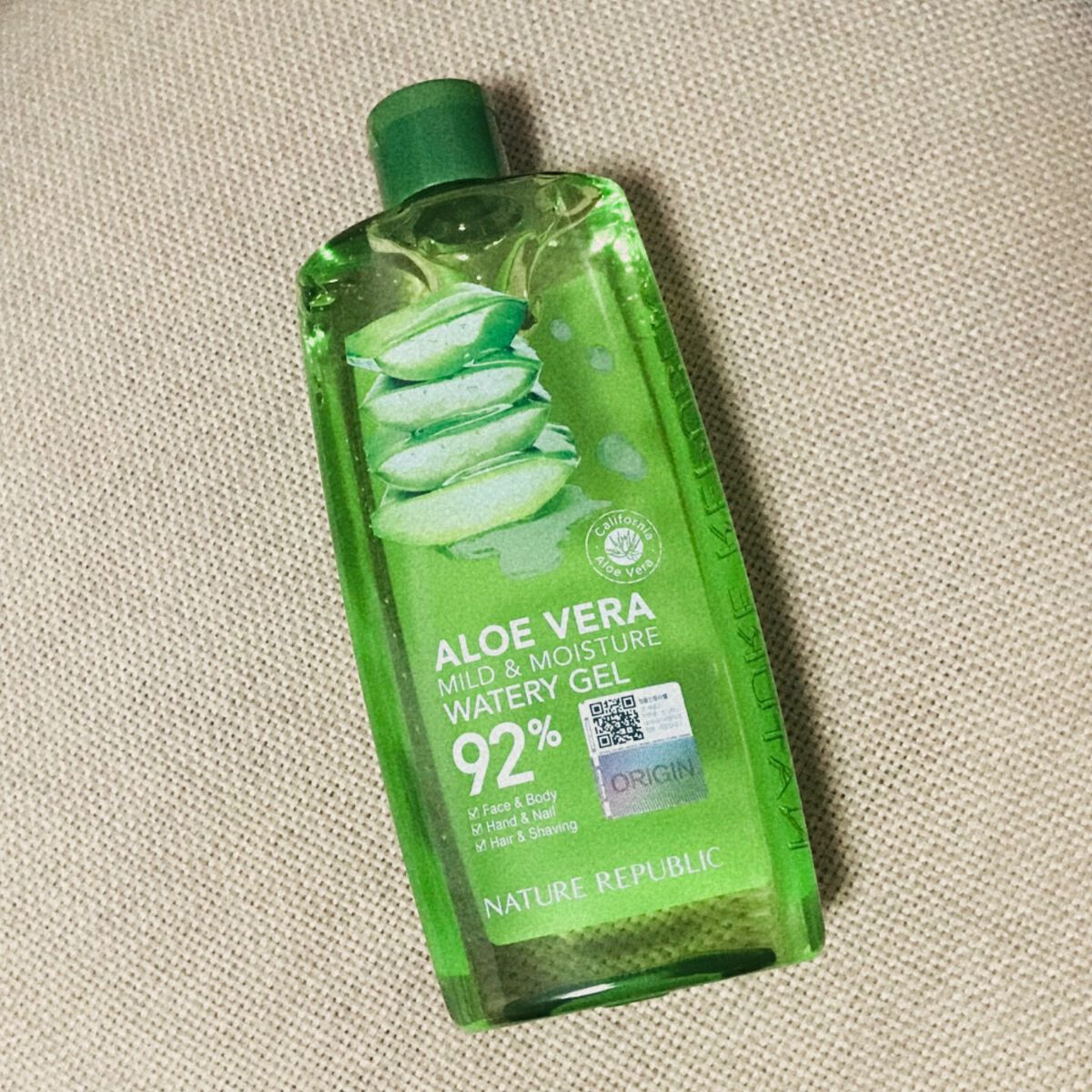 マイルド&モイスチャーアロエジェル ボトルタイプ310ml|ネイチャーリパブリックの効果に関する口コミ「ネイチャーリパブリック マイルド